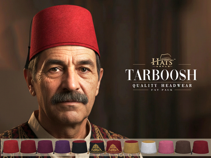 Second Life Marketplace - [HW] PREMIUM FEZ TARBOOSH HATS